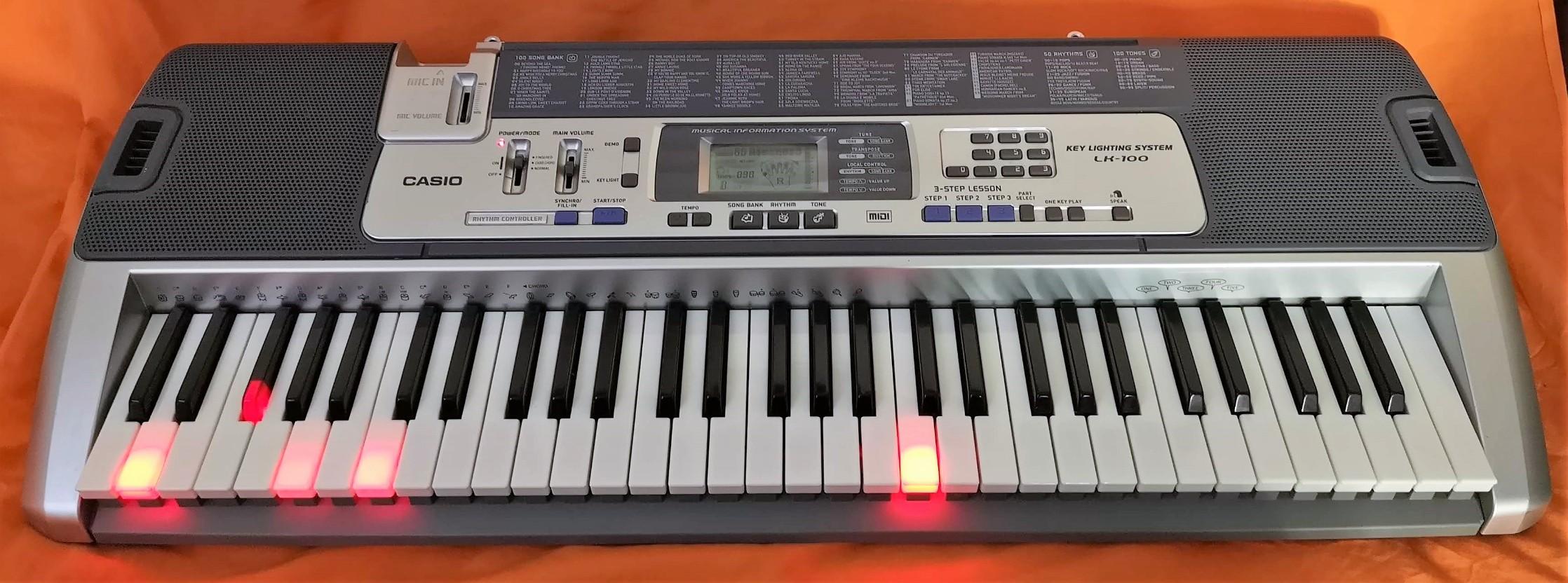 Casio LK-100 Key Lighting Learning Keyboard in SW18 London Borough of ...
