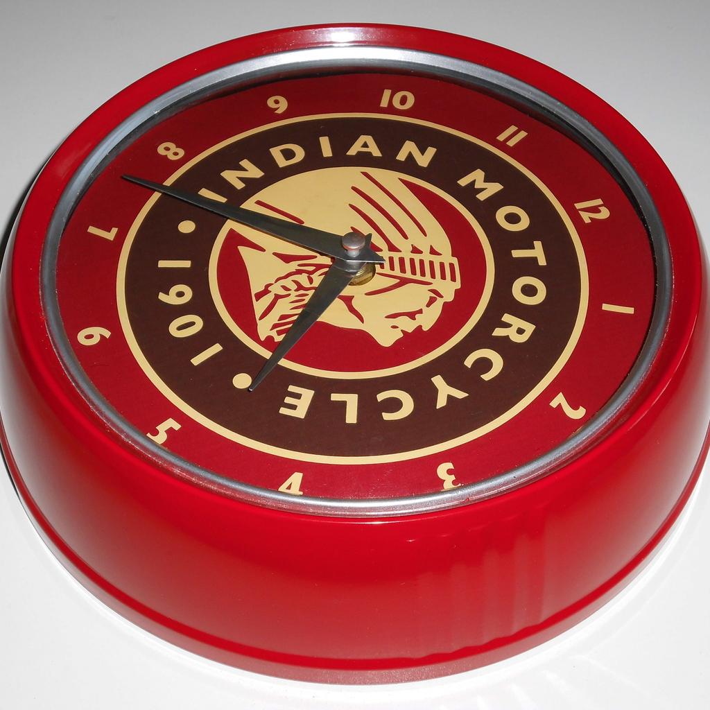 INDIAN MOTORCYCLES RETRO STYLE WALL CLOCK. in CV9 Warwickshire for £18. ...
