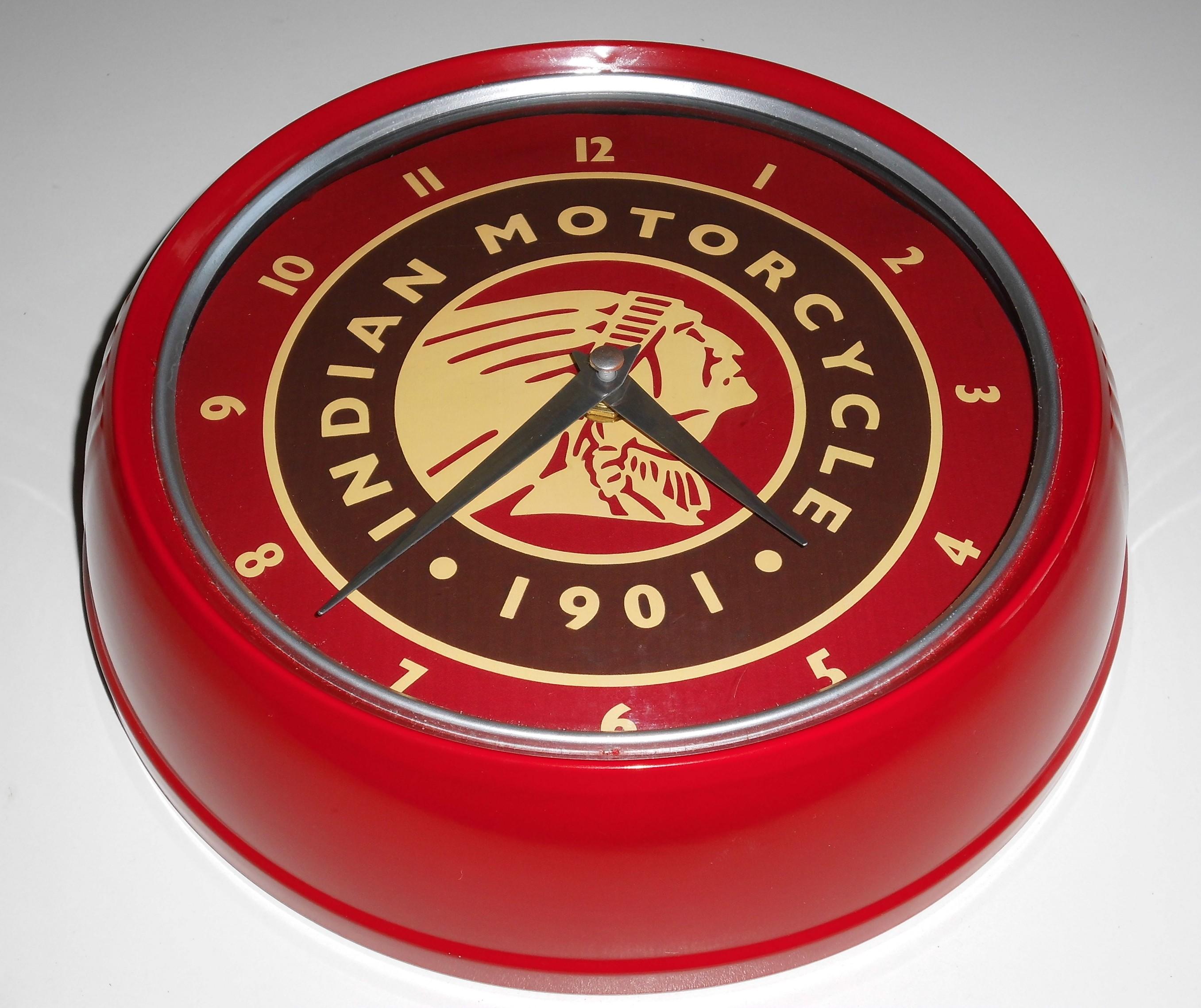 INDIAN MOTORCYCLES RETRO STYLE WALL CLOCK. in CV9 Warwickshire for £18. ...