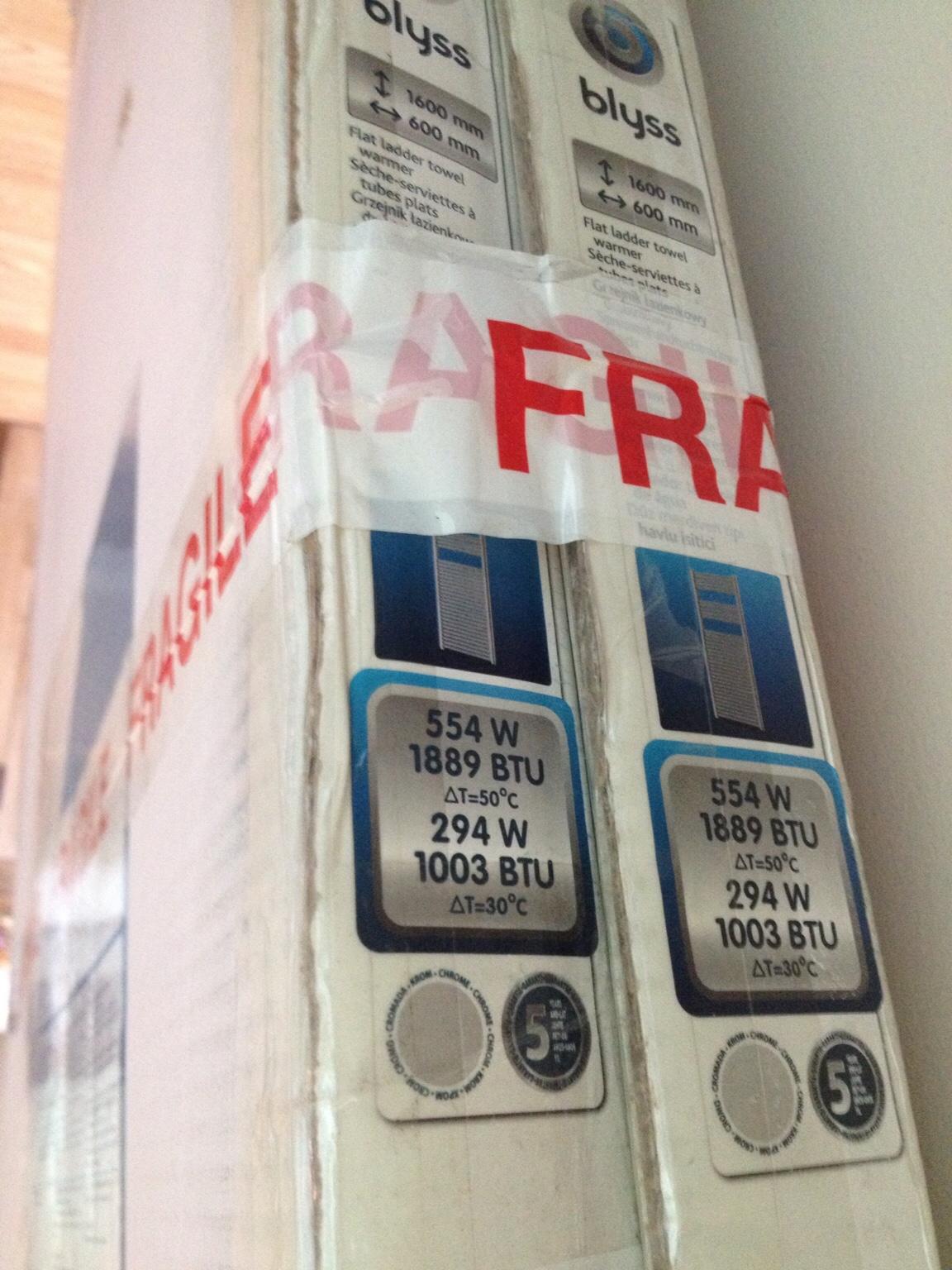 New Blyss towel radiator chrome x2 in TN24 Ashford für 50,00 £ zum ...