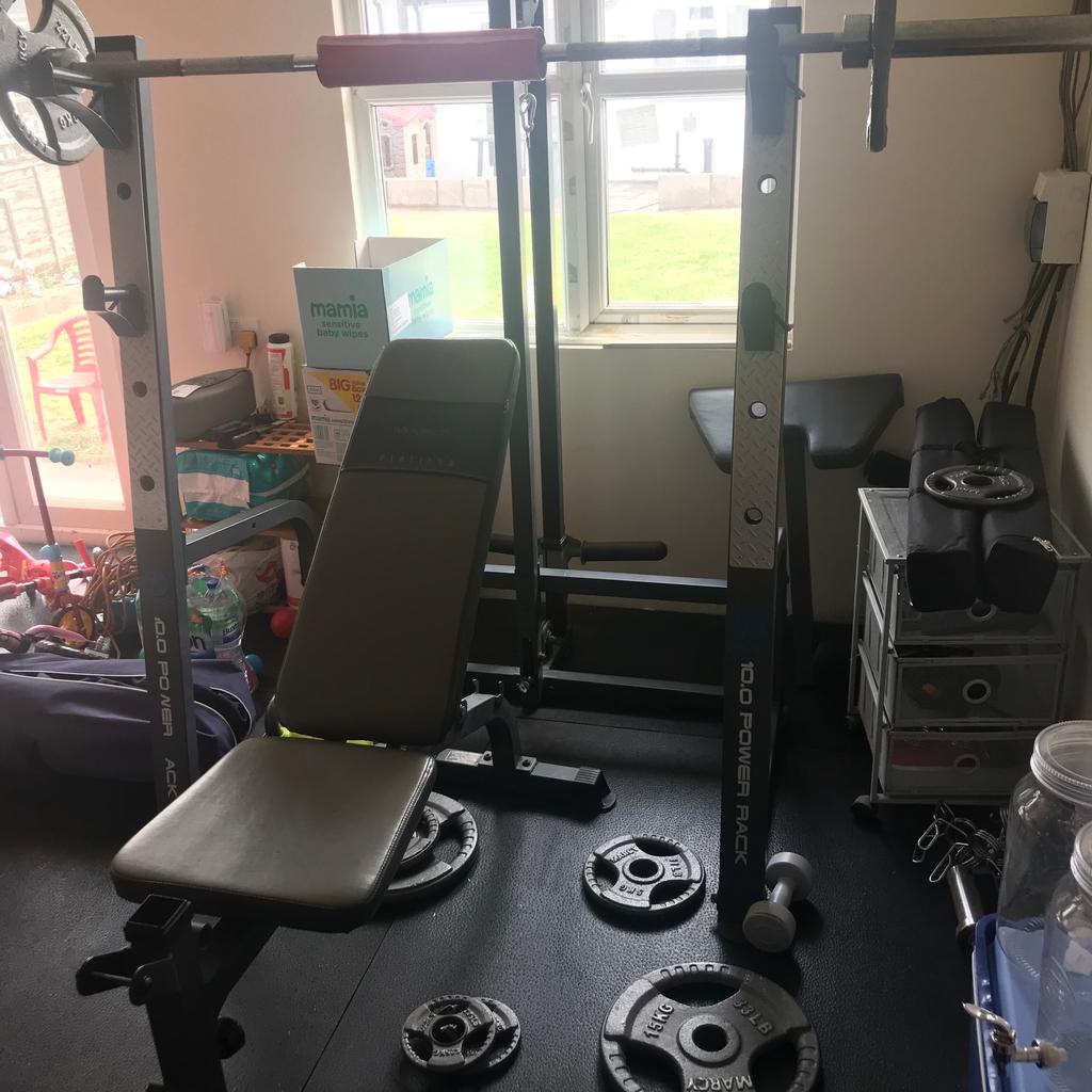 Marcy Power 10 Power Rack, weights, bench in London Borough of ...