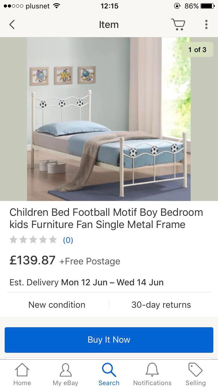 boys single football bed frame in WF12 Kirklees für 75,00 £ zum Verkauf ...