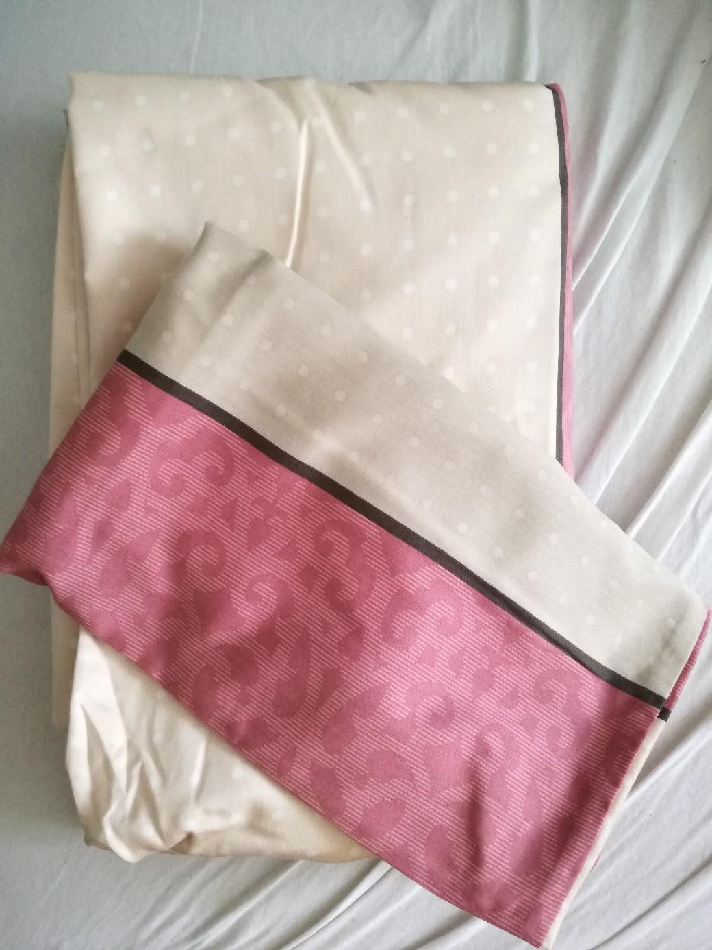 Mako-Satin-Bettwäsche rosa-cremefarben in 1220 Wien für 10,00 € zum ...