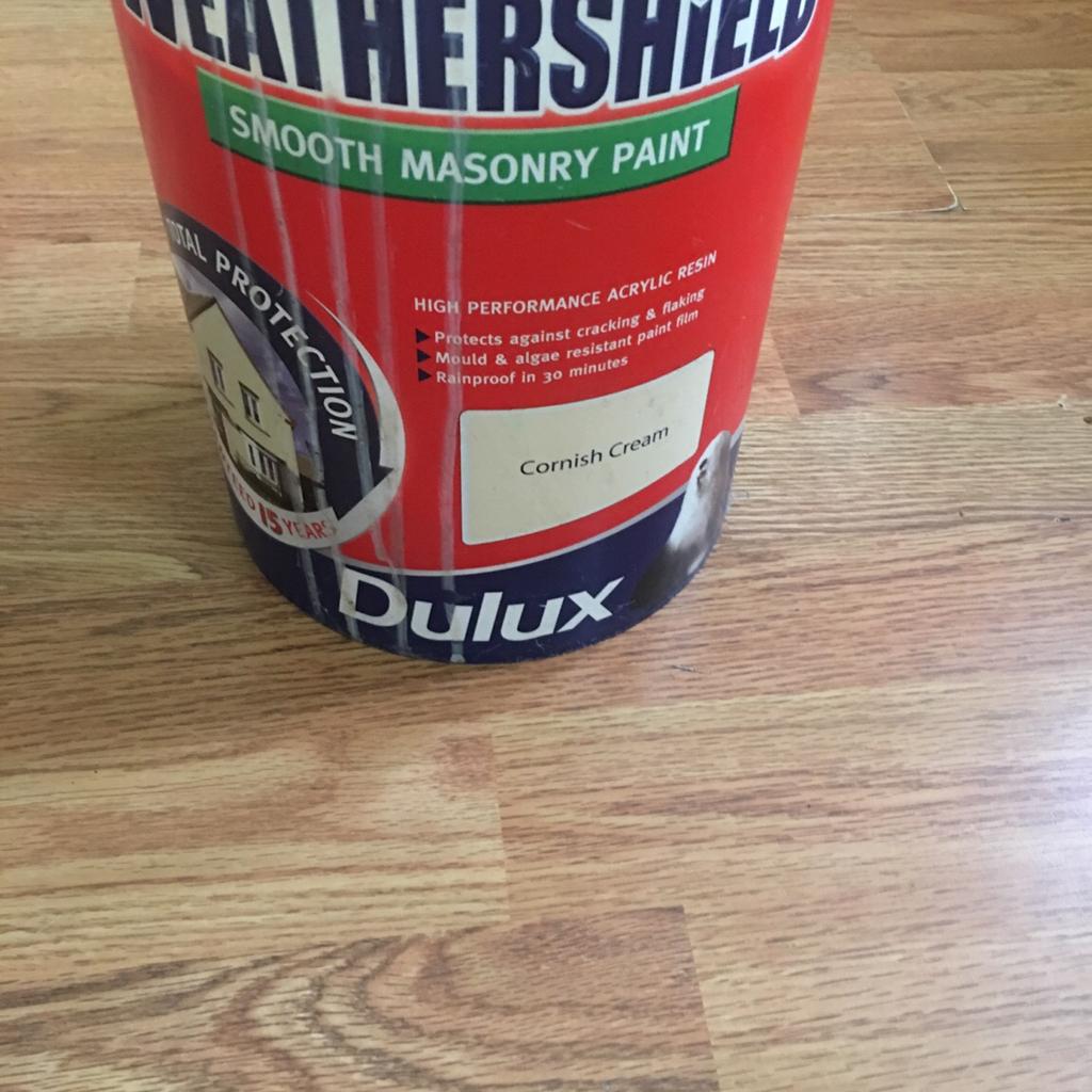 Dulux weathershield Cornish cream masonry 5L in DY8 Dudley für 6,00 ...