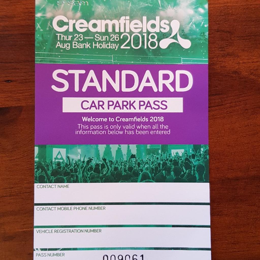 4 x Creamfields Standard 3 day tickets in Hinckley and Bosworth for £ ...