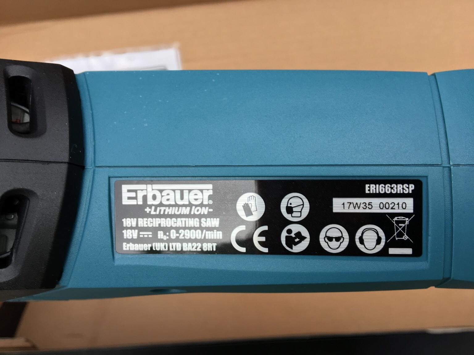 ERBAUER ERI663RSP 18v RECIPROCATING SAW in LS10 Leeds für 55,00 £ zum ...
