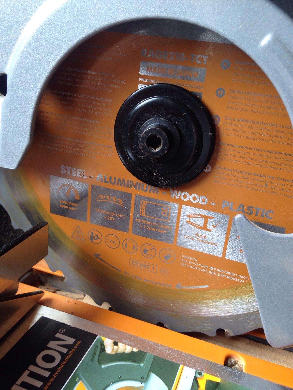 Evolution rage 3 chop saw in SO16 Southampton for £40.00 for sale | Shpock