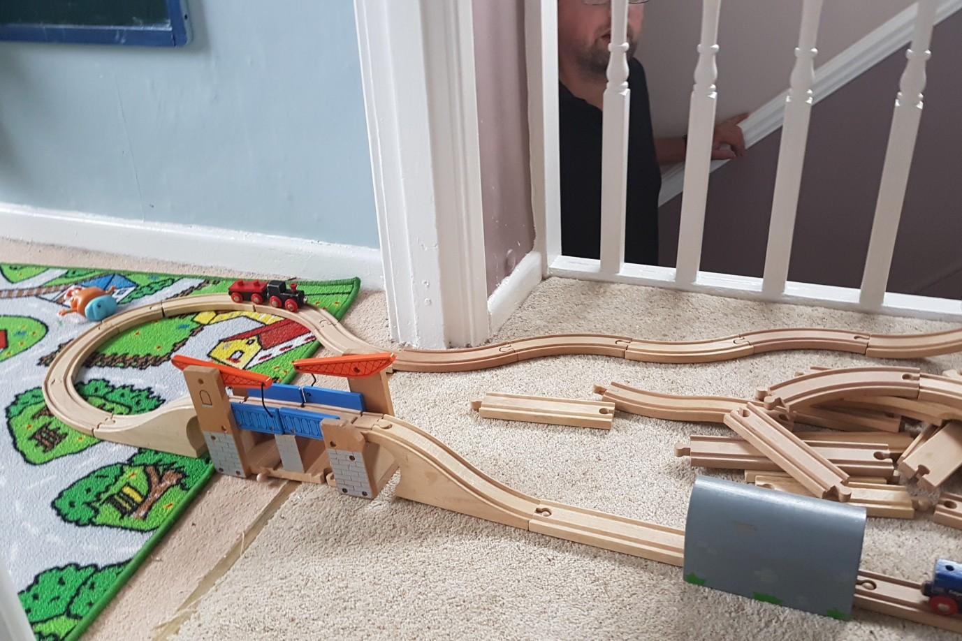 Wooden train set/car track with accessories in B97 Redditch für 20,00 ...