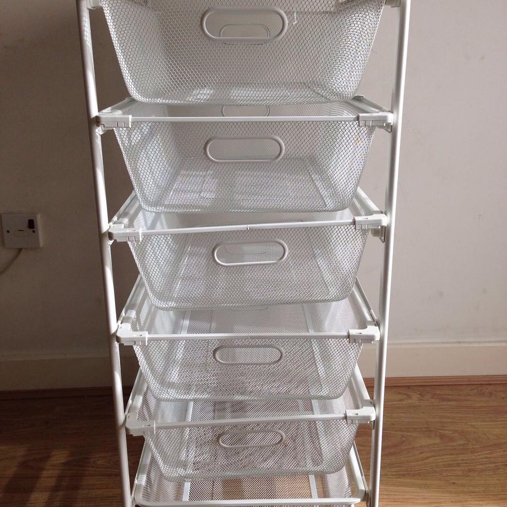 IKEA ALGOT storage 6 mesh baskets & frame in ST5-Lyme für 30,00 £ zum ...