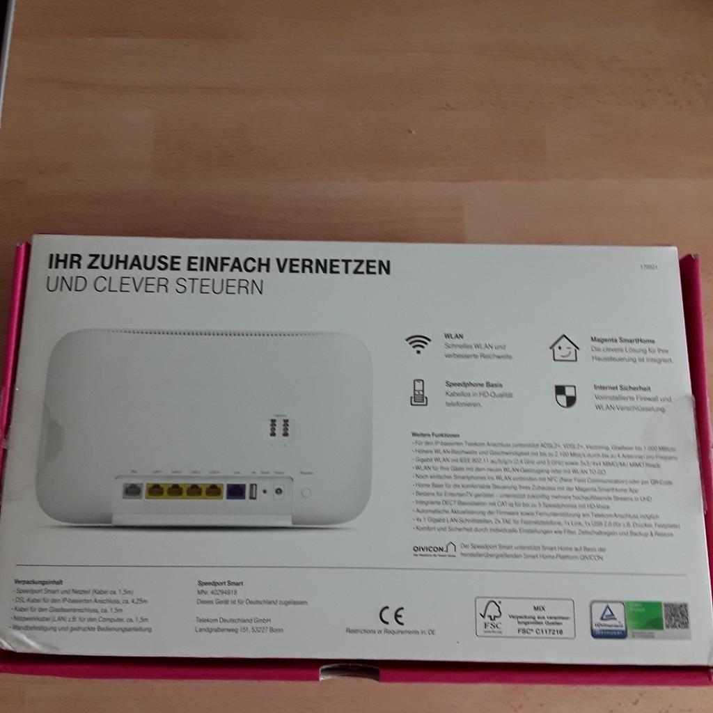 Telekom Speedport Smart 40294918 - Neu mit R in 68163 Mannheim für 129 ...
