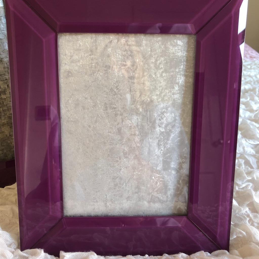 Purple glass photo frames from Jasper Conran in Doncaster for £10.00 ...