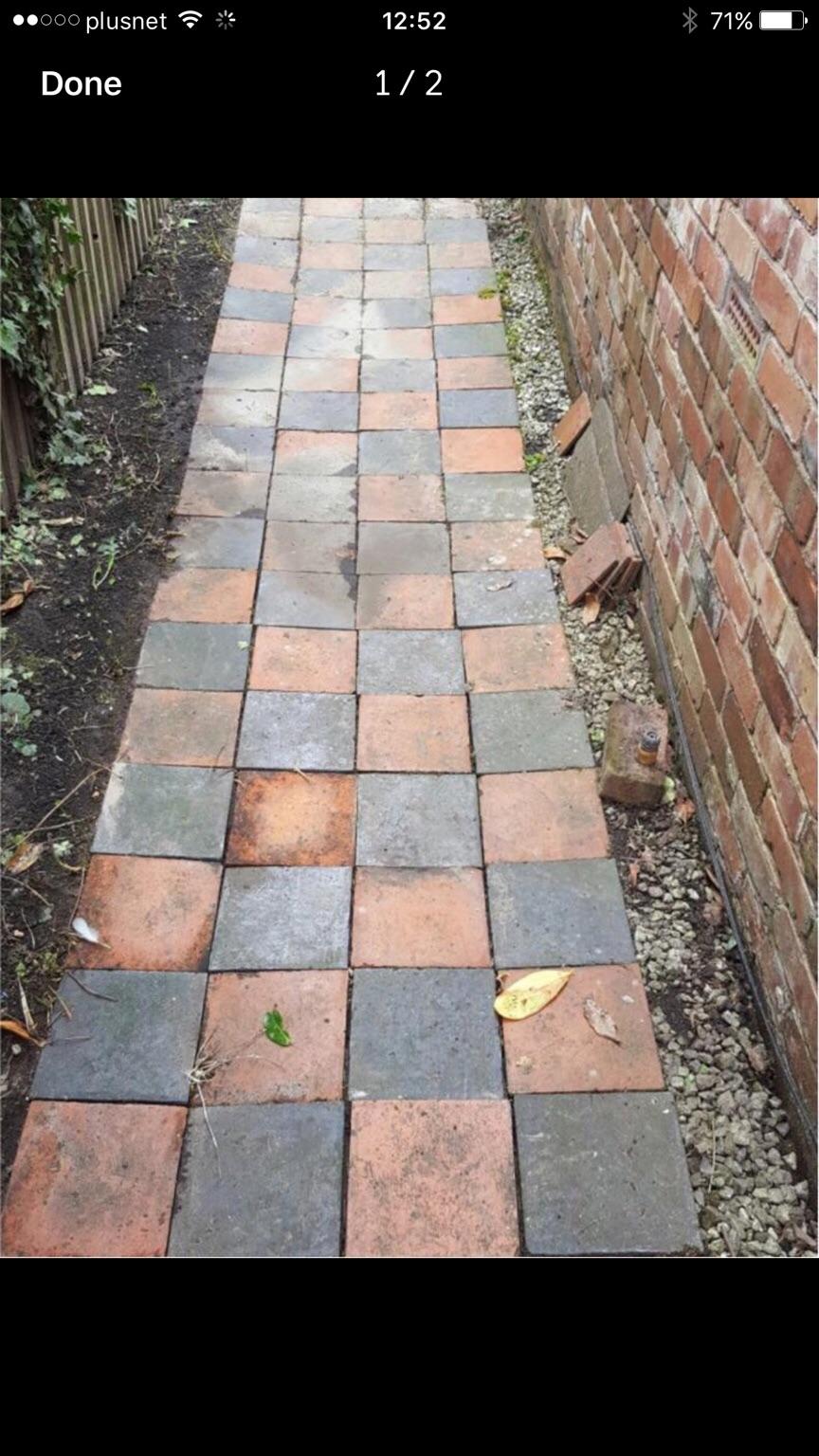 Job lot 9x9 quarry tiles outdoor patio paving in West Lancashire für 40 ...