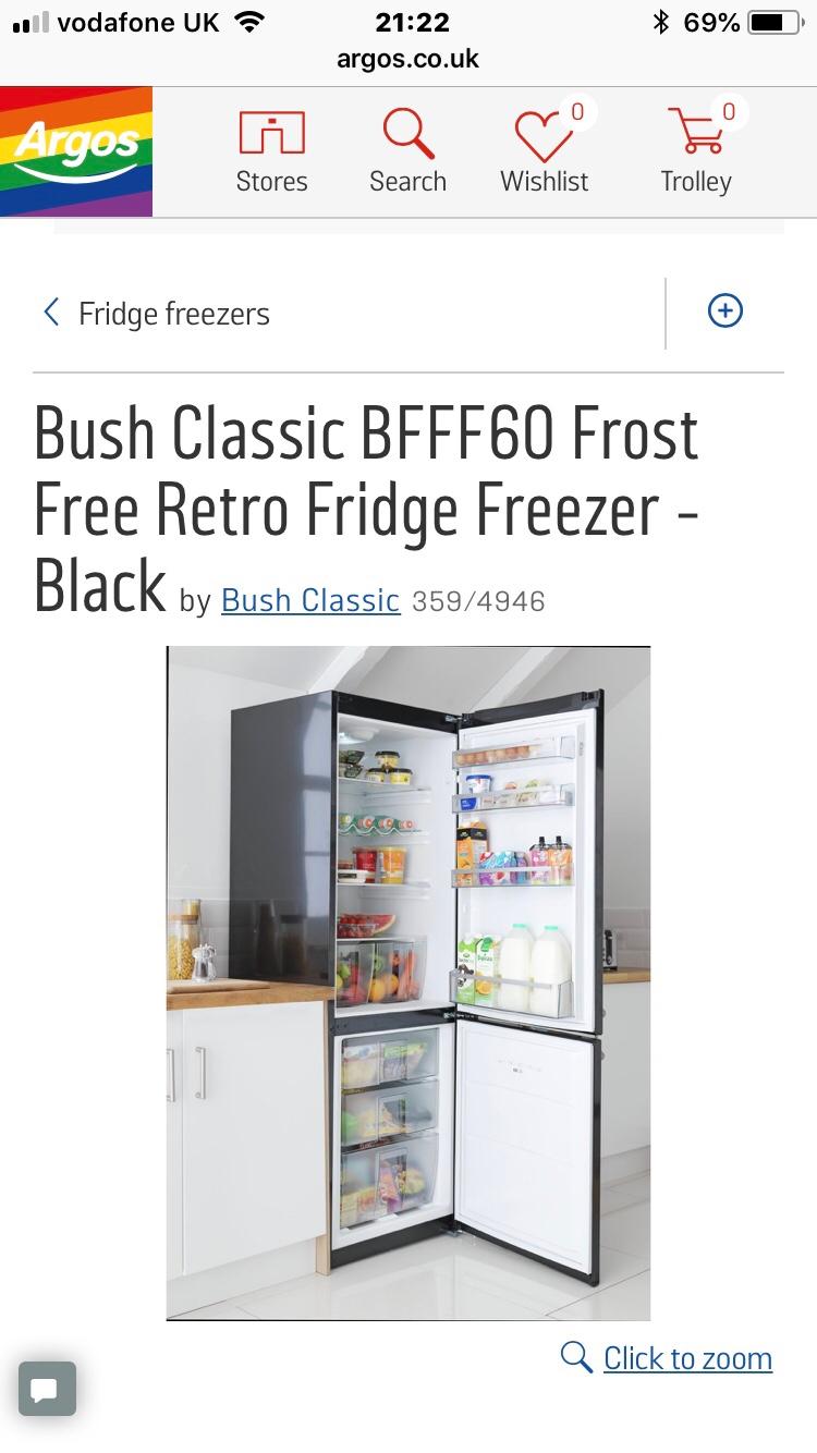 Bush retro fridge freezer in South Staffordshire für 95,00 £ zum ...