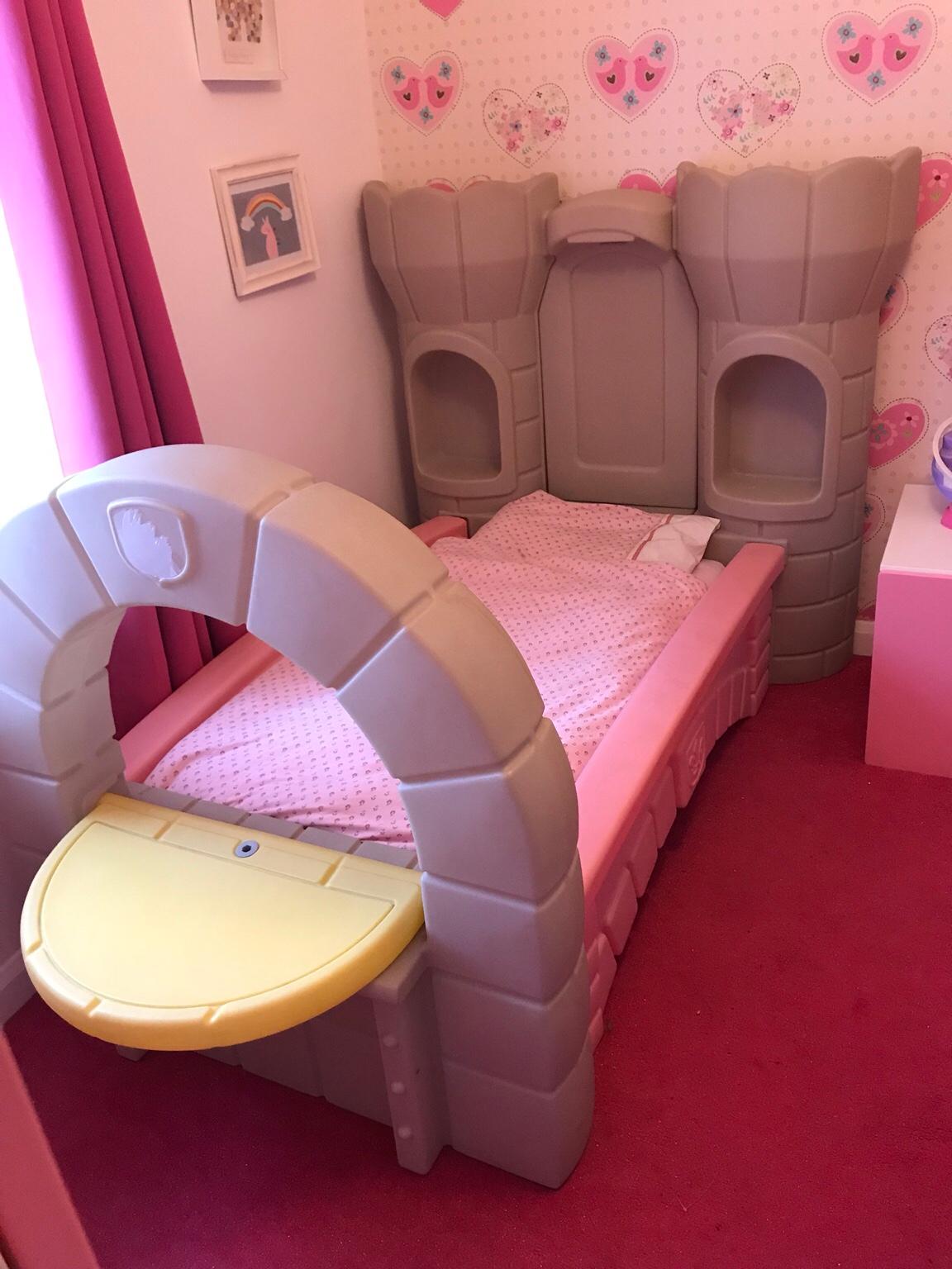 Little tikes Princess castle bed + bedding in PL26 Treverbyn for £60.00 ...