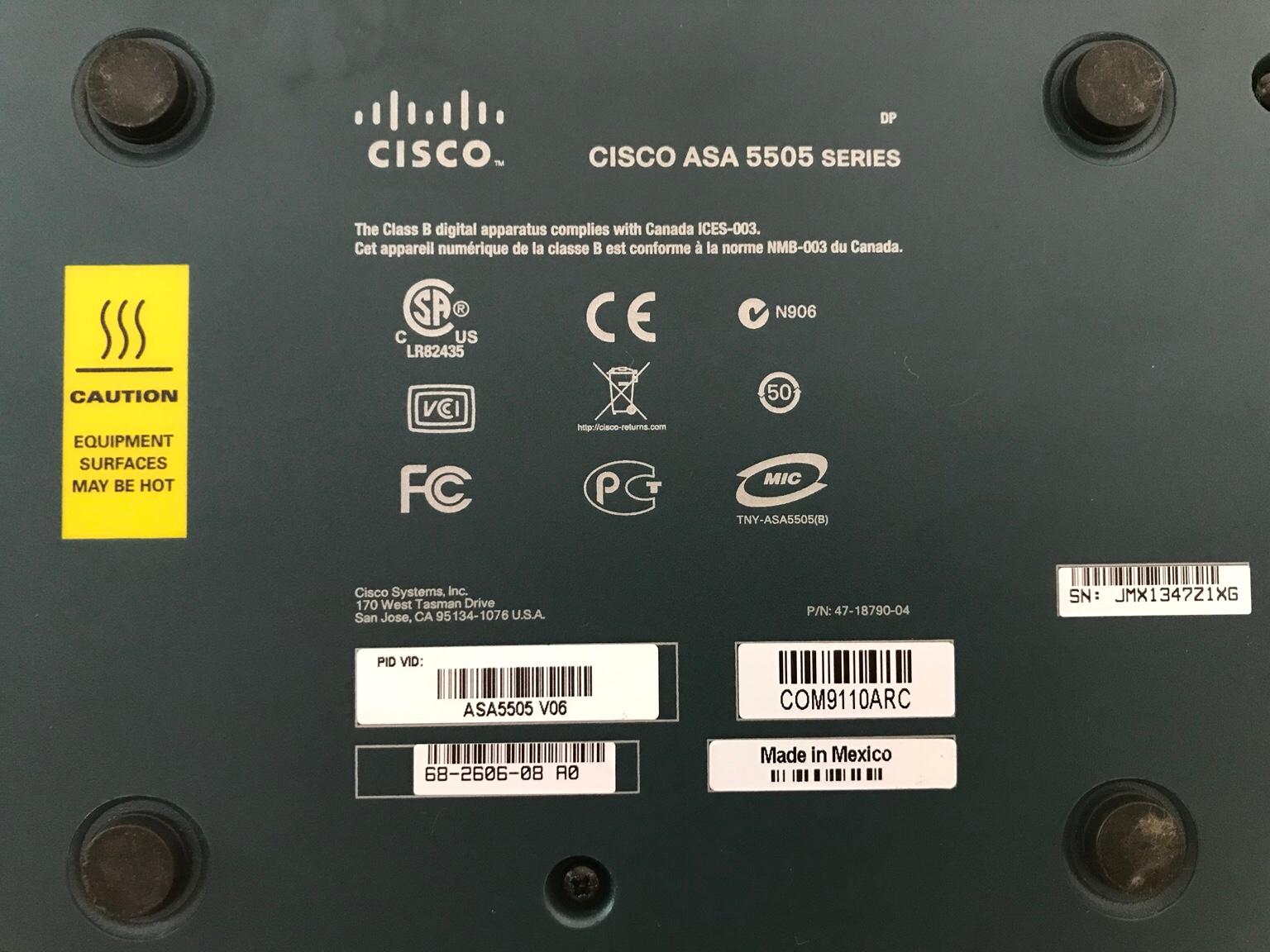 2x Cisco hardware firewall ASA 5505 in 61121 Pesaro für 80,00 € zum ...