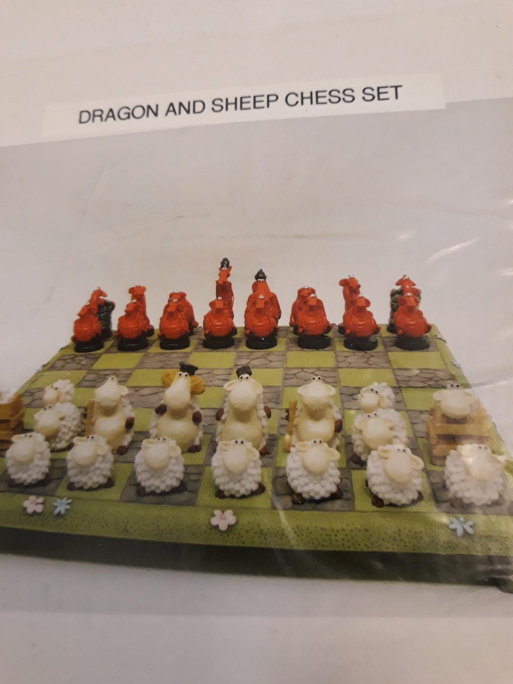 Dragon and sheep chess set in B98 Redditch for £10.00 for sale | Shpock