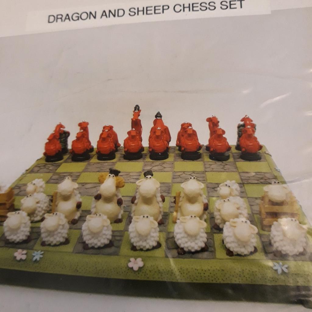 Dragon and sheep chess set in B98 Redditch for £10.00 for sale | Shpock