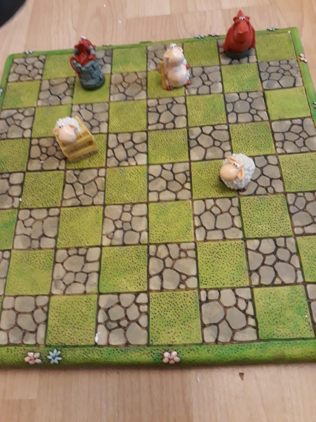 Dragon and sheep chess set in B98 Redditch for £10.00 for sale | Shpock