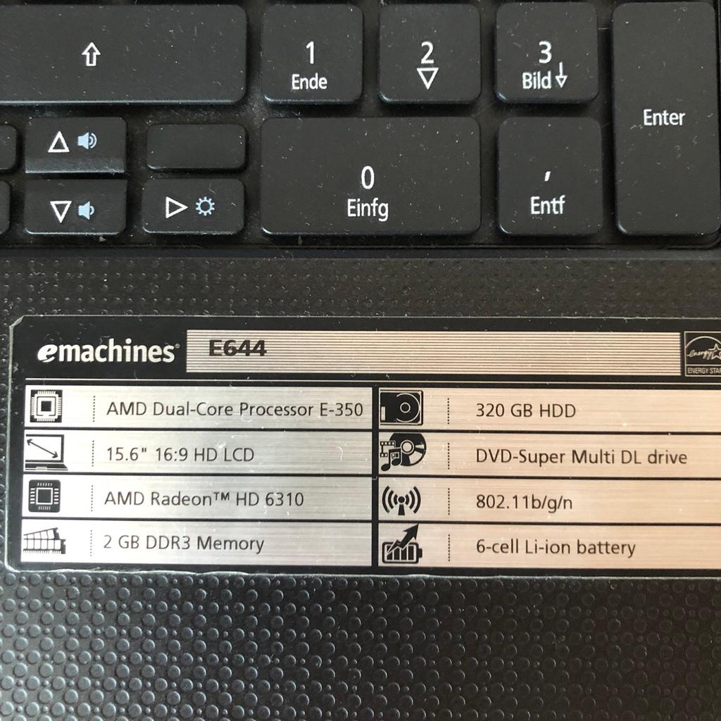 Acer eMachines Laptop 15,6" in 6491 Schönwies for €120.00 for sale | Shpock
