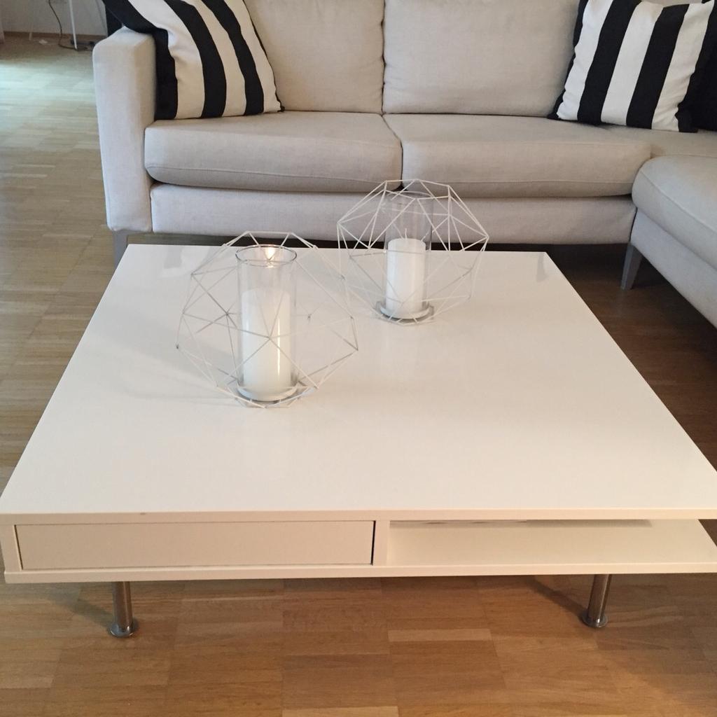 Elegantes Couchtisch Rund Weiss Ikea Bild