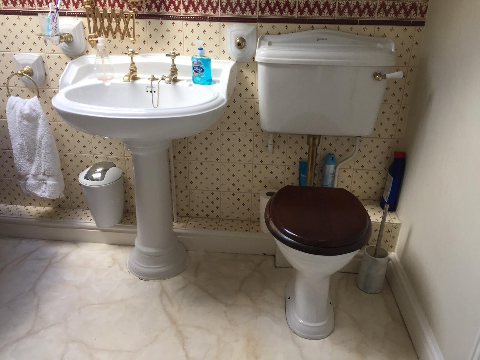 Quality Vernon Tutbury Pedestal Wash Basin in CV13 Hinckley and ...