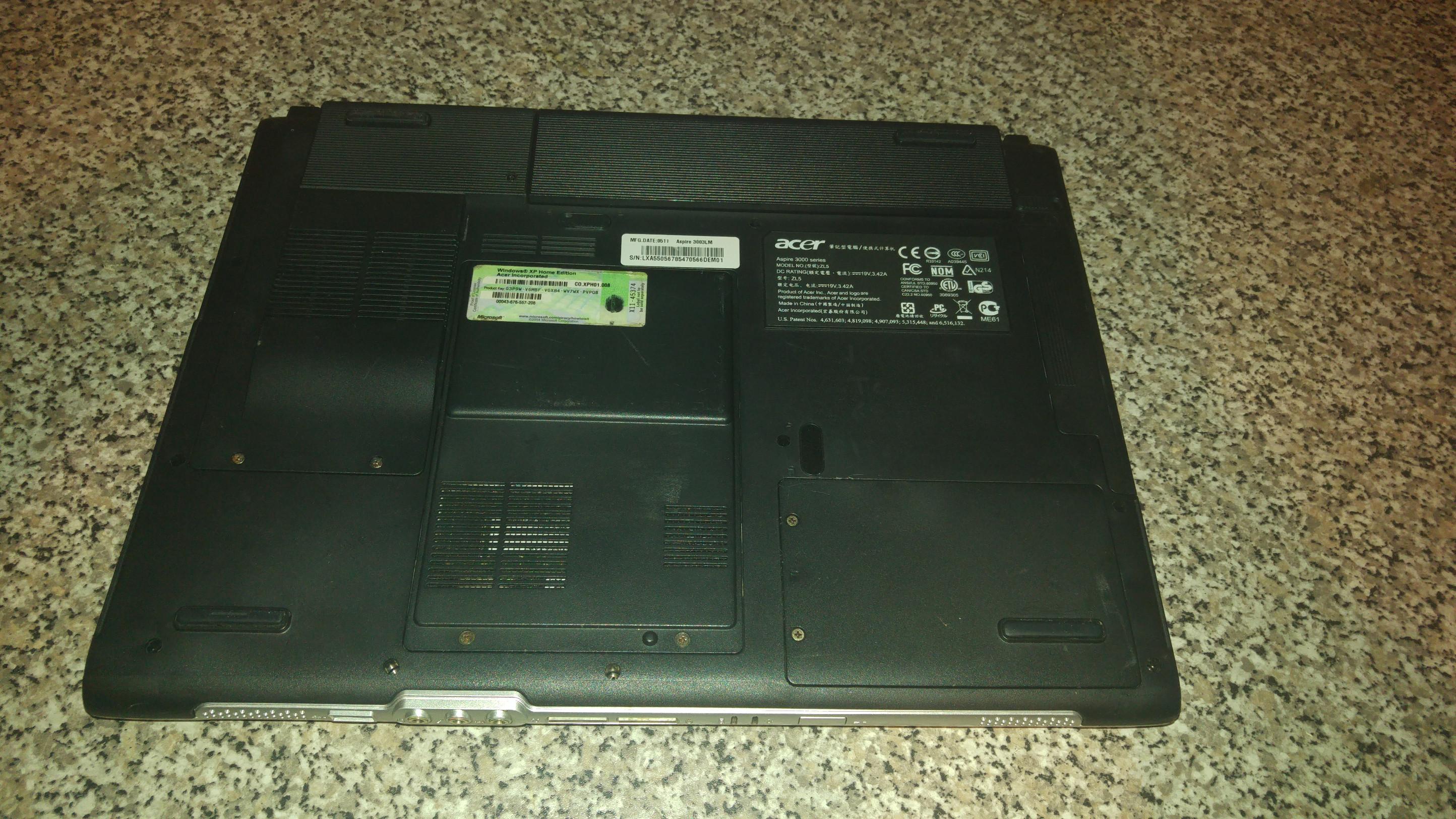 ACER ASPIRE 3000 15,4" WINDOWS XP LAPTOP in LL19 Meliden for £40.00 for ...