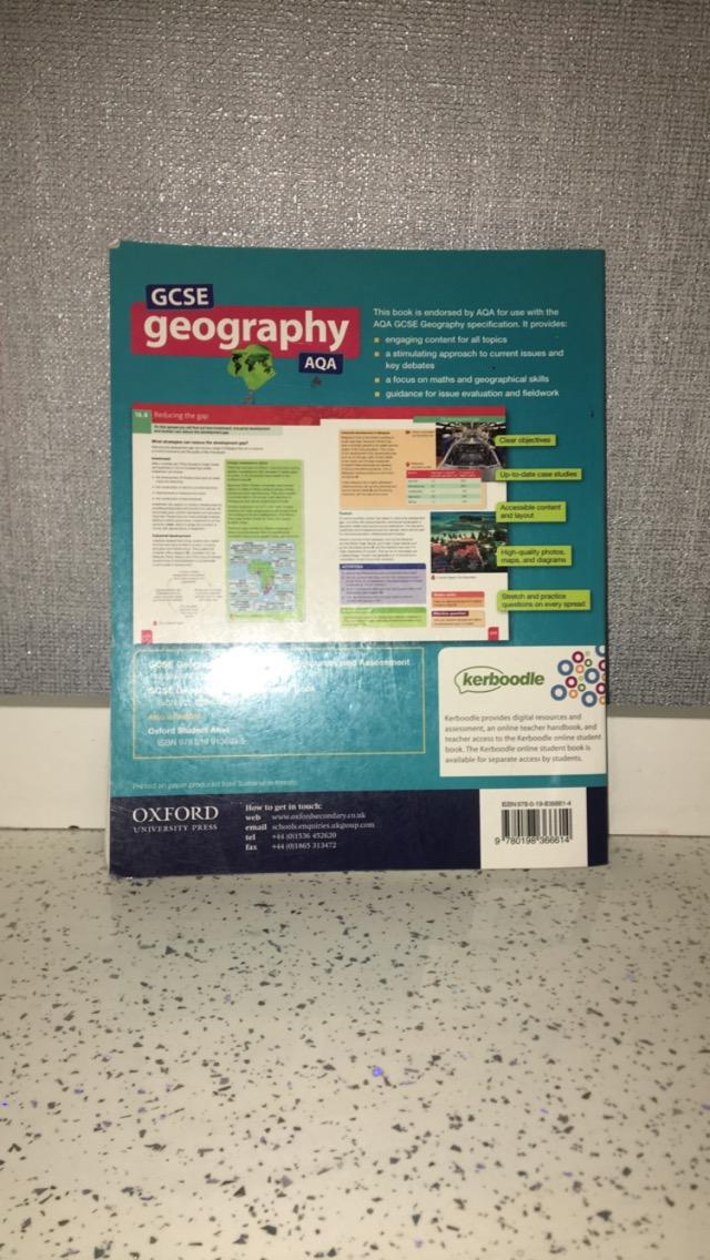 GCSE Geography AQA Student Book in Mid Devon für 5,00 £ zum Verkauf ...