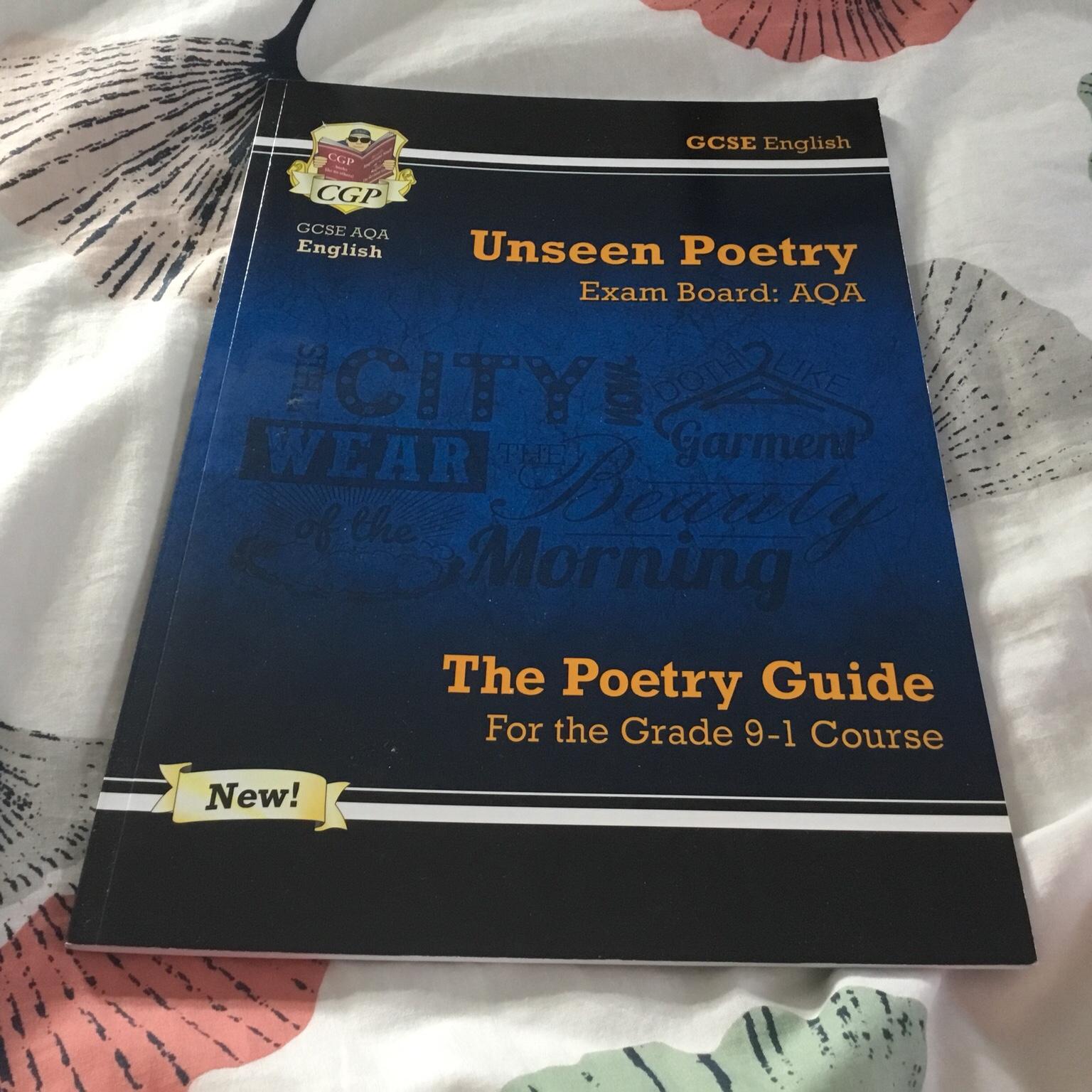 GCSE English Unseen Poetry Guide in London Borough of Bexley für £ 3,00 ...