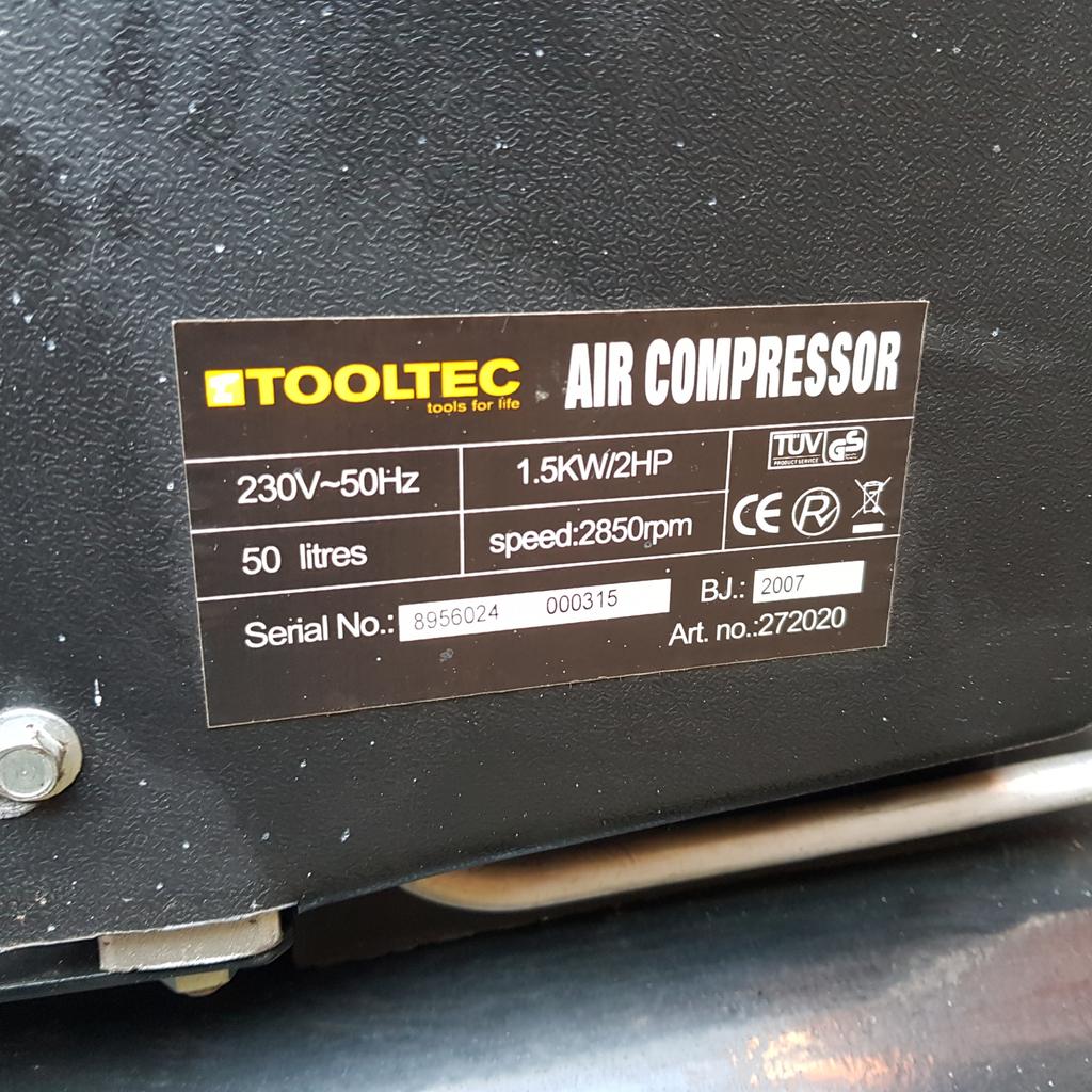 Tooltec air compressor 50L in BL1 Bolton für £ 60,00 zum Verkauf ...