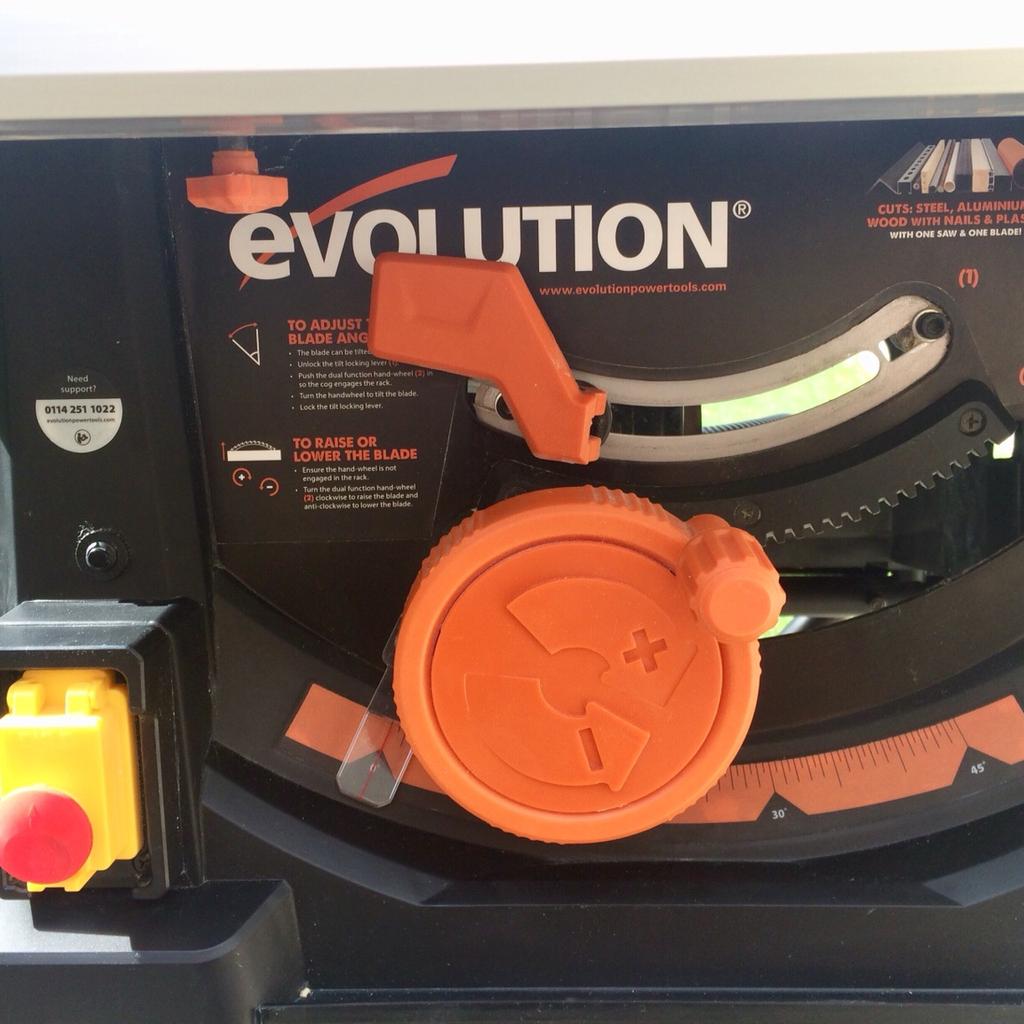 EVOLUTION RAGE5-S 255mm 230V TABLE SAW in CV11 Nuneaton and Bedworth ...