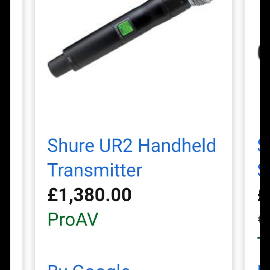 Shure ur2 wireless mic with AKG SR80 reciever in WA7 Brook für £ 275,00 ...