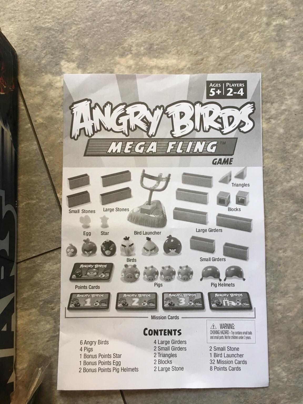 Angry Birds Mega Fling game in PR6 Chorley for £2.00 for sale | Shpock