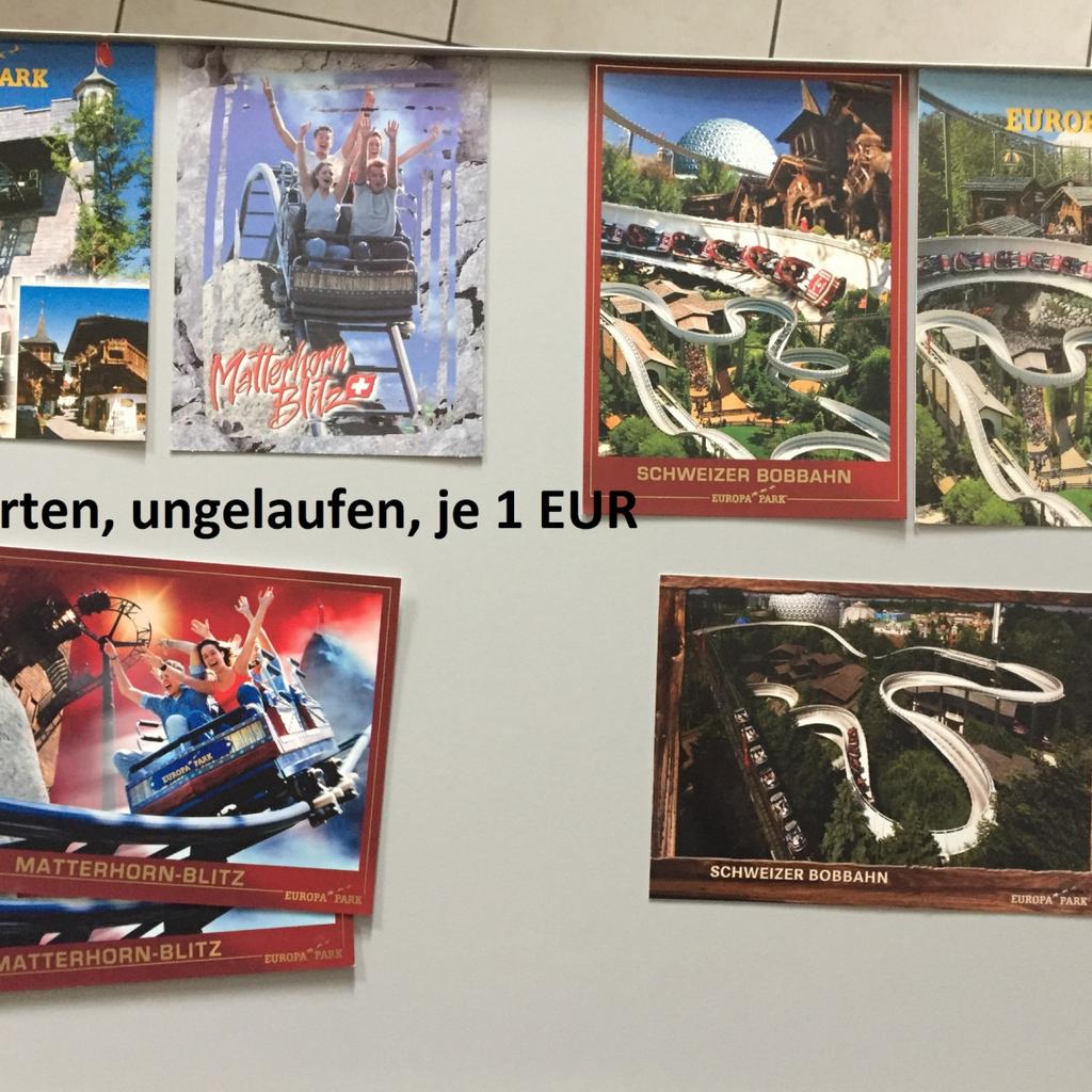 Europa-Park Postkarten, auch Raritäten-Teil2 in 79364 Malterdingen für 1,00 € zum Verkauf ...