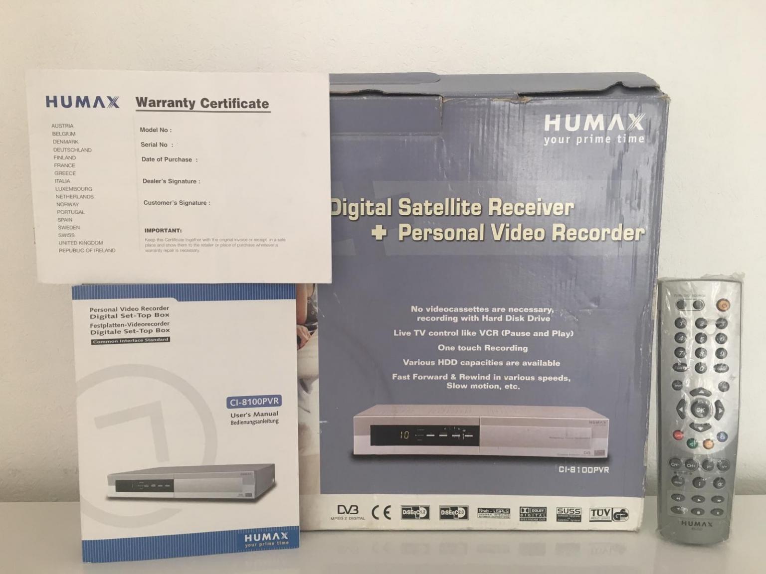 HUMAX DIGITAL SAT-RECEIVER PERSONAL VIDEO REC in 51145 Köln for €80.00 ...