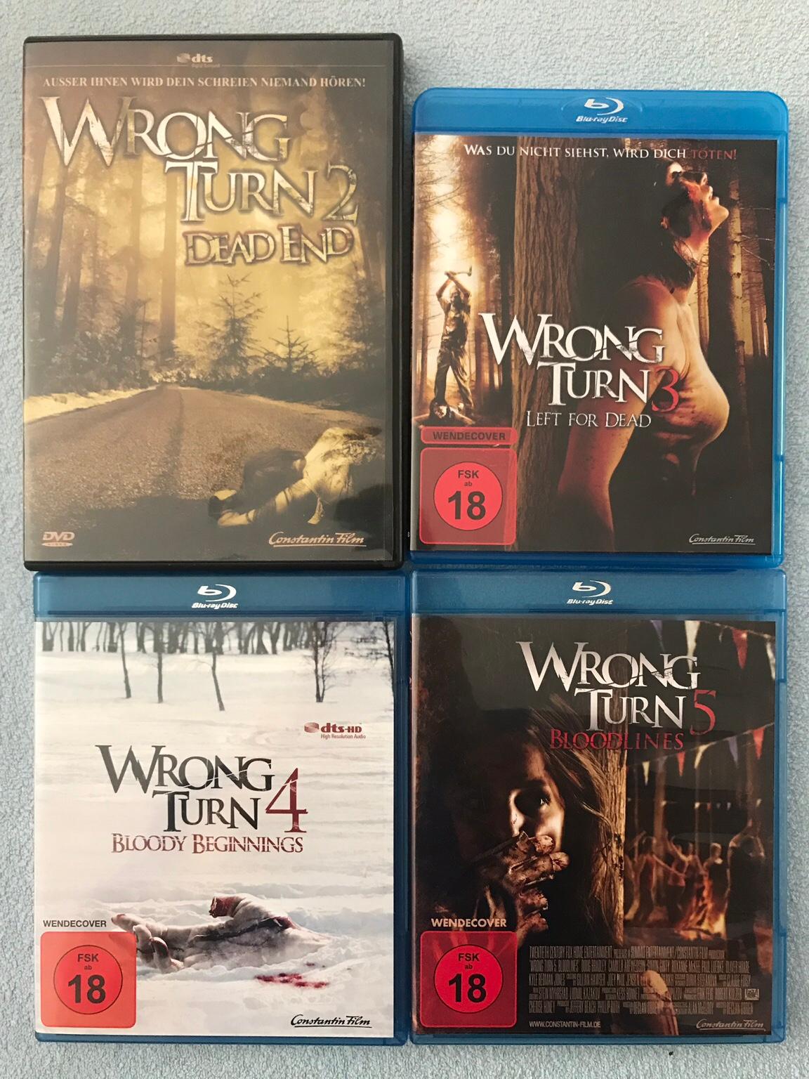 Wrong Turn 2-5 in 2540 Gemeinde Bad Vöslau für 20,00 € zum Verkauf ...