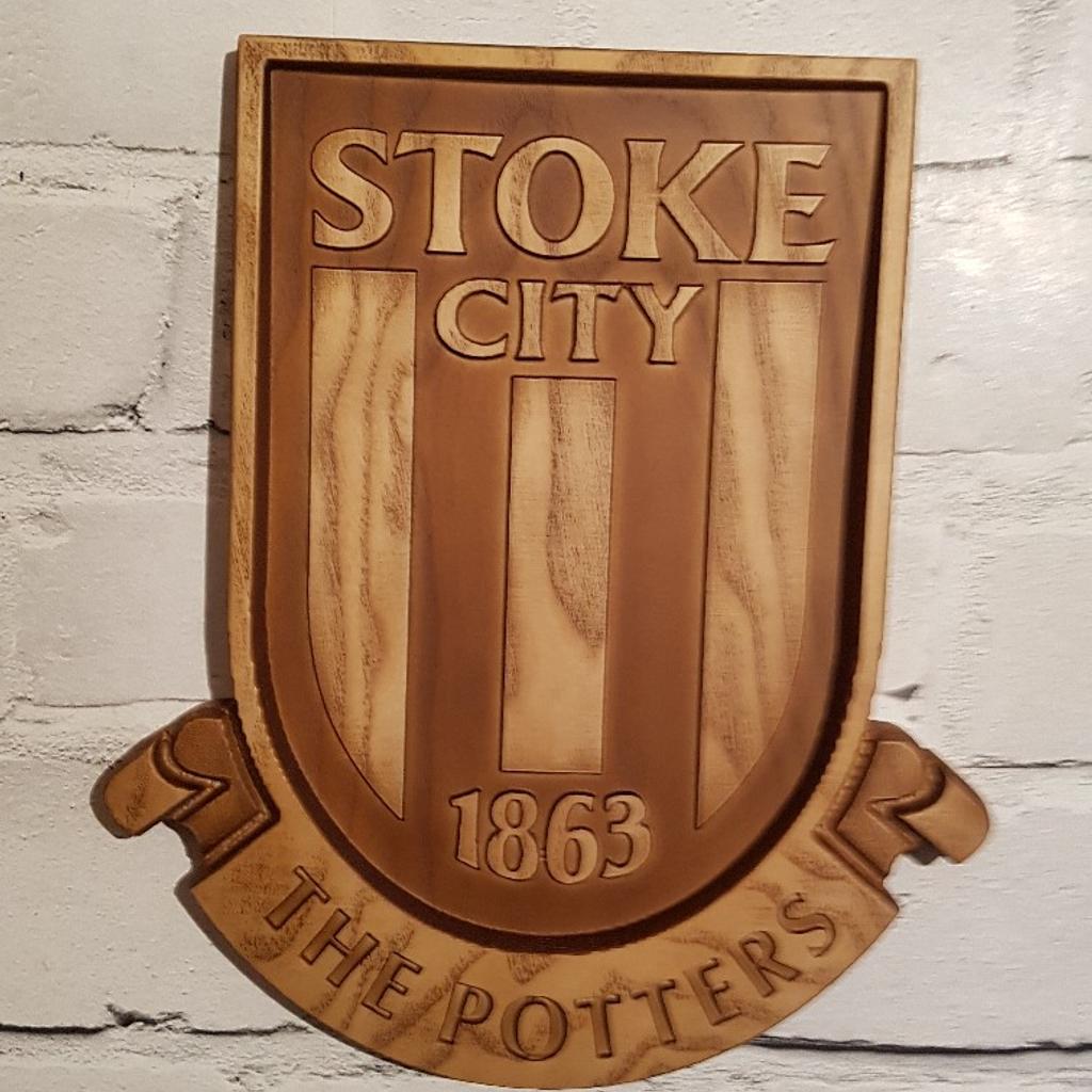 STOKE CITY F.C Wood Carving Crest Logo in SE5 London für 40,00 £ zum ...