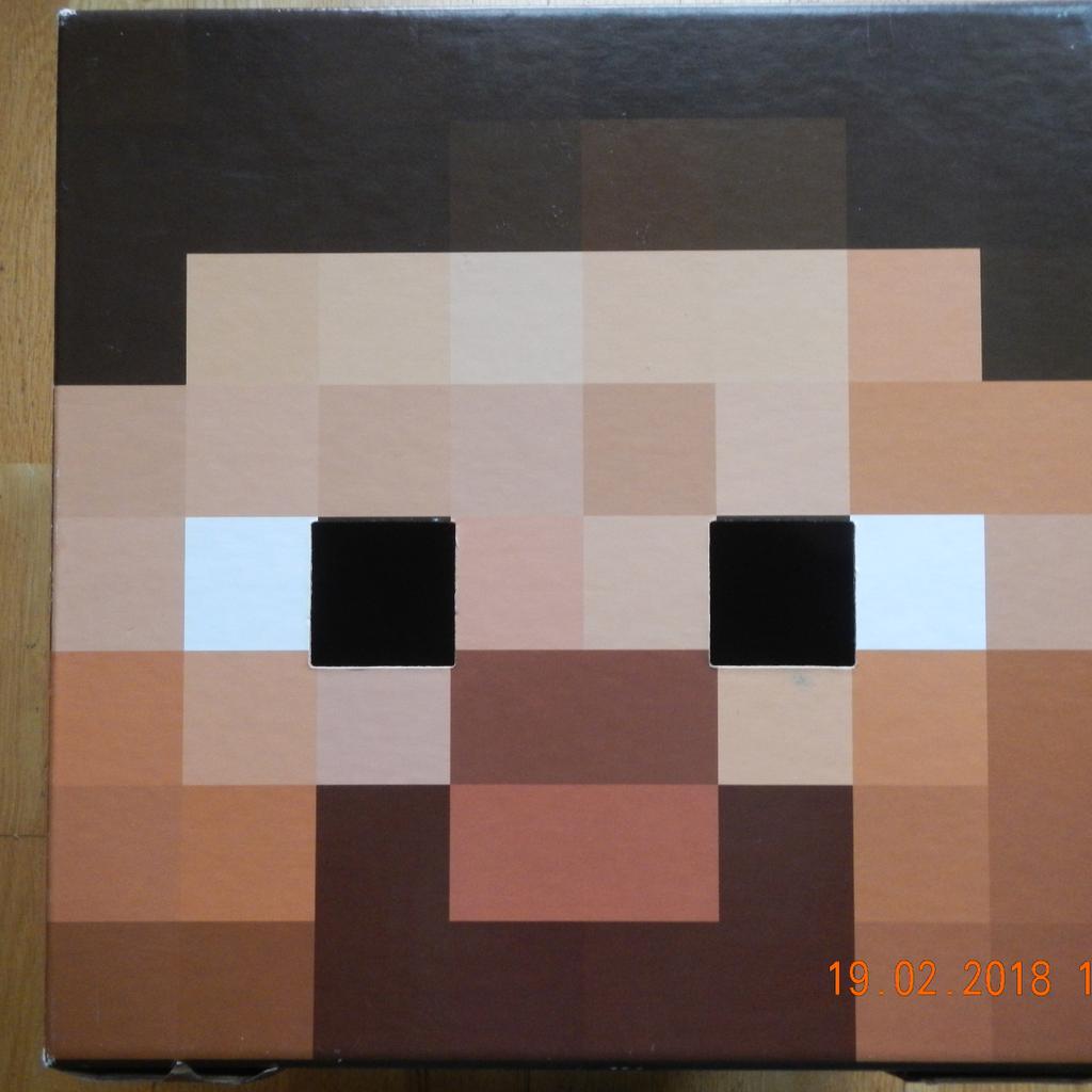 Minecraft Steve Kopf Karton Verkleidung Cospl in 81539 München for €8. ...