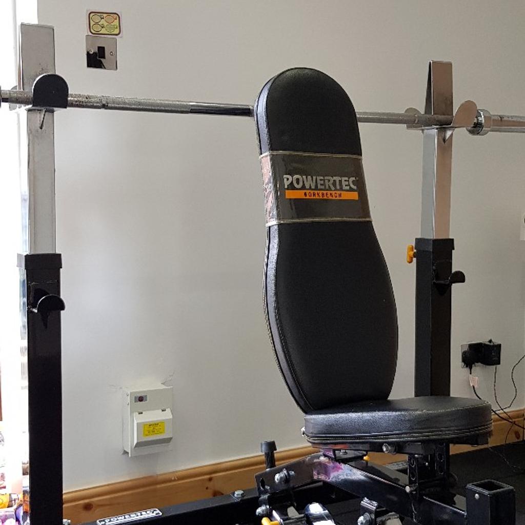 Powertec Weight Bench with 7ft Olympic Bar in BL1 Bolton for £140.00 ...