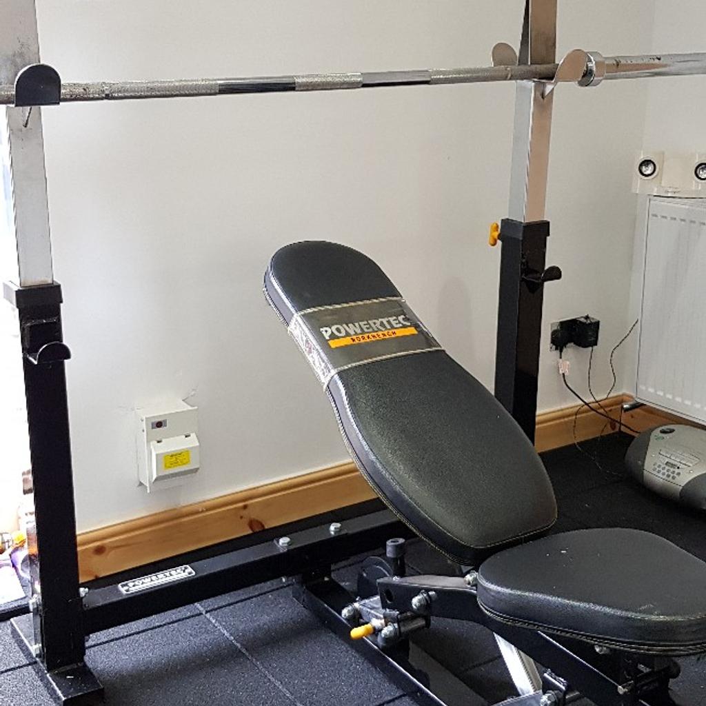 Powertec Weight Bench with 7ft Olympic Bar in BL1 Bolton for £140.00 ...
