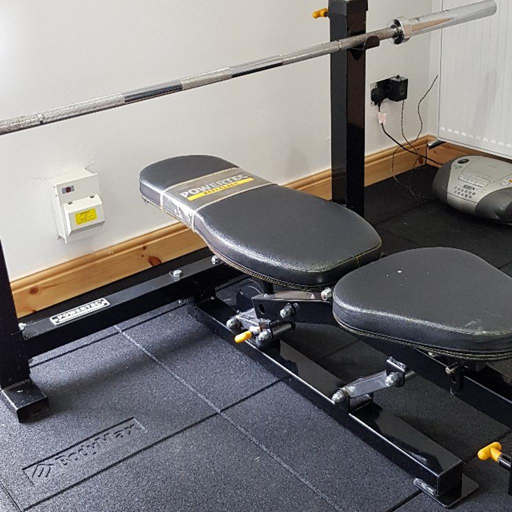 Powertec Weight Bench with 7ft Olympic Bar in BL1 Bolton for £140.00 ...