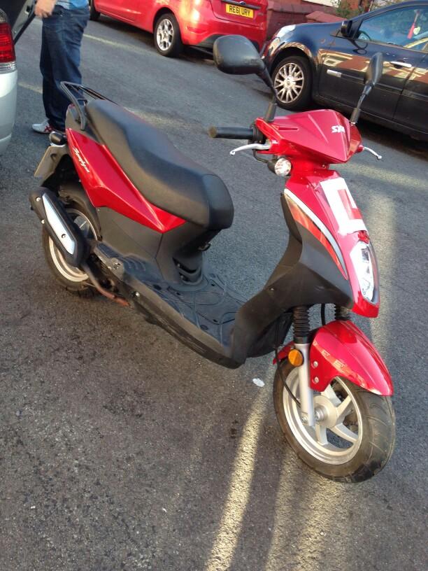 50cc scooter moped for sale Sym 50 in red in CH44 Wirral for £365.00 ...