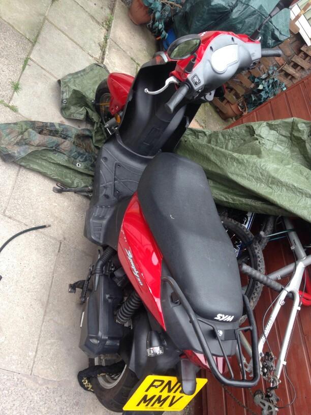 50cc scooter moped for sale Sym 50 in red in CH44 Wirral for £365.00 ...
