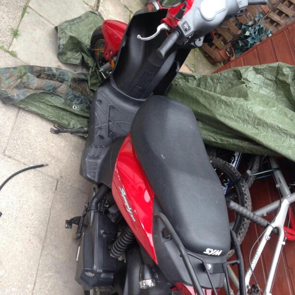 50cc scooter moped for sale Sym 50 in red in CH44 Wirral for £365.00 ...
