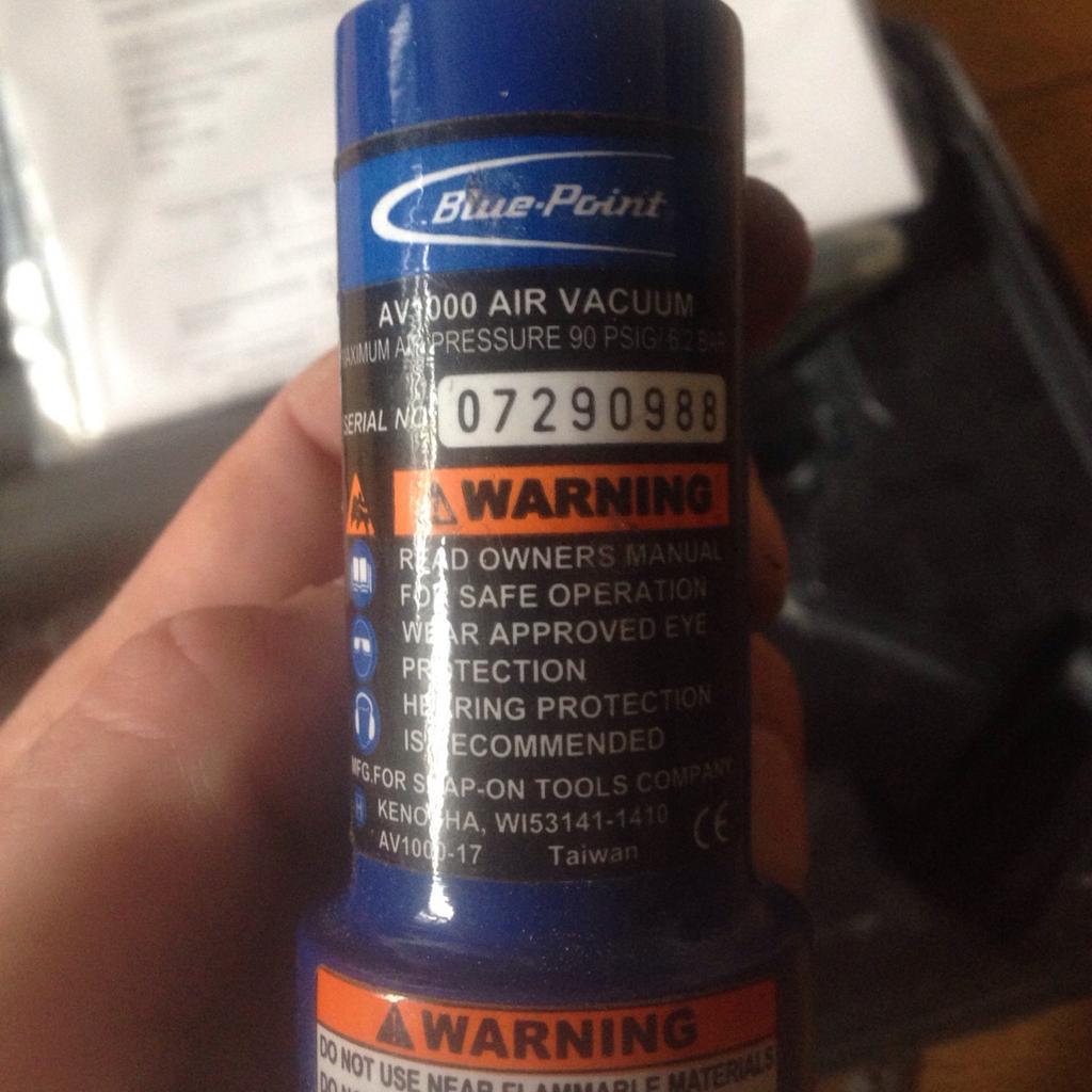 Blue point air vacuum in M18 Manchester für £ 50,00 zum Verkauf | Shpock AT