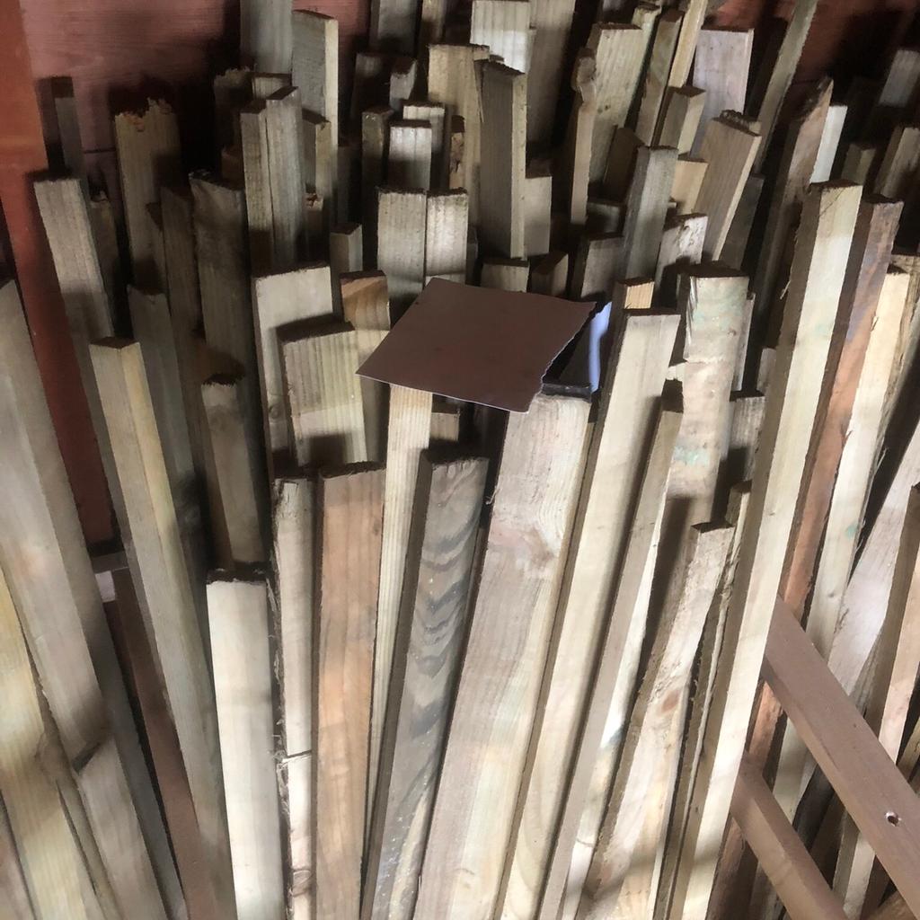 50 thin dry thin tanalised wood latts in BD4 Bradford for £17.00 for ...