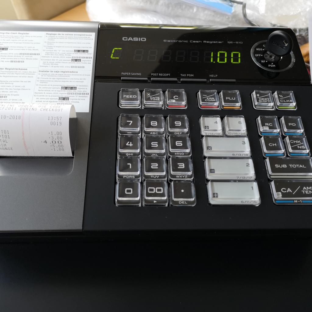 CASIO CASH REGISTER TILL SE-S10 Text Receipts in SW14 Thames for £95.00 ...