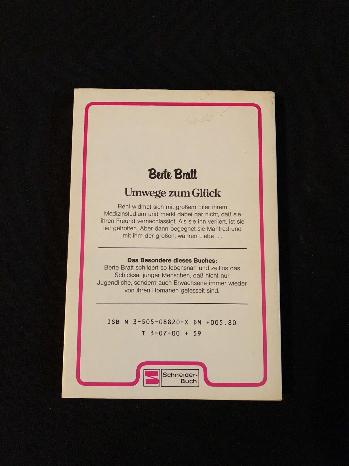 Buch Umwege zum Glück von Berte Bratt in 67251 Freinsheim für 2,00 ...
