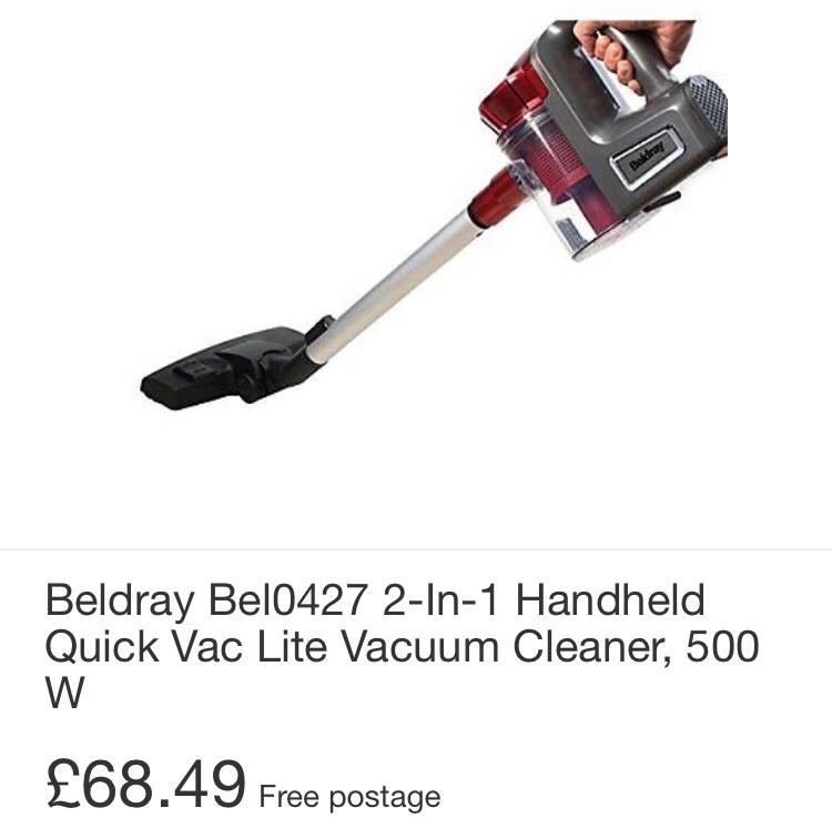 Beldray quick vac lite 500w motor in B77 Tamworth für 25,00 £ zum ...
