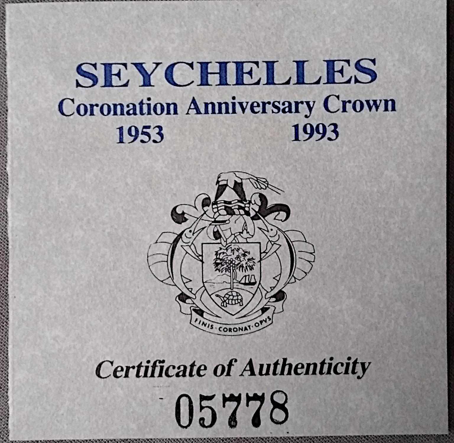1993 Seychelles Silver Proof Collector's Coin in South Oxfordshire für ...