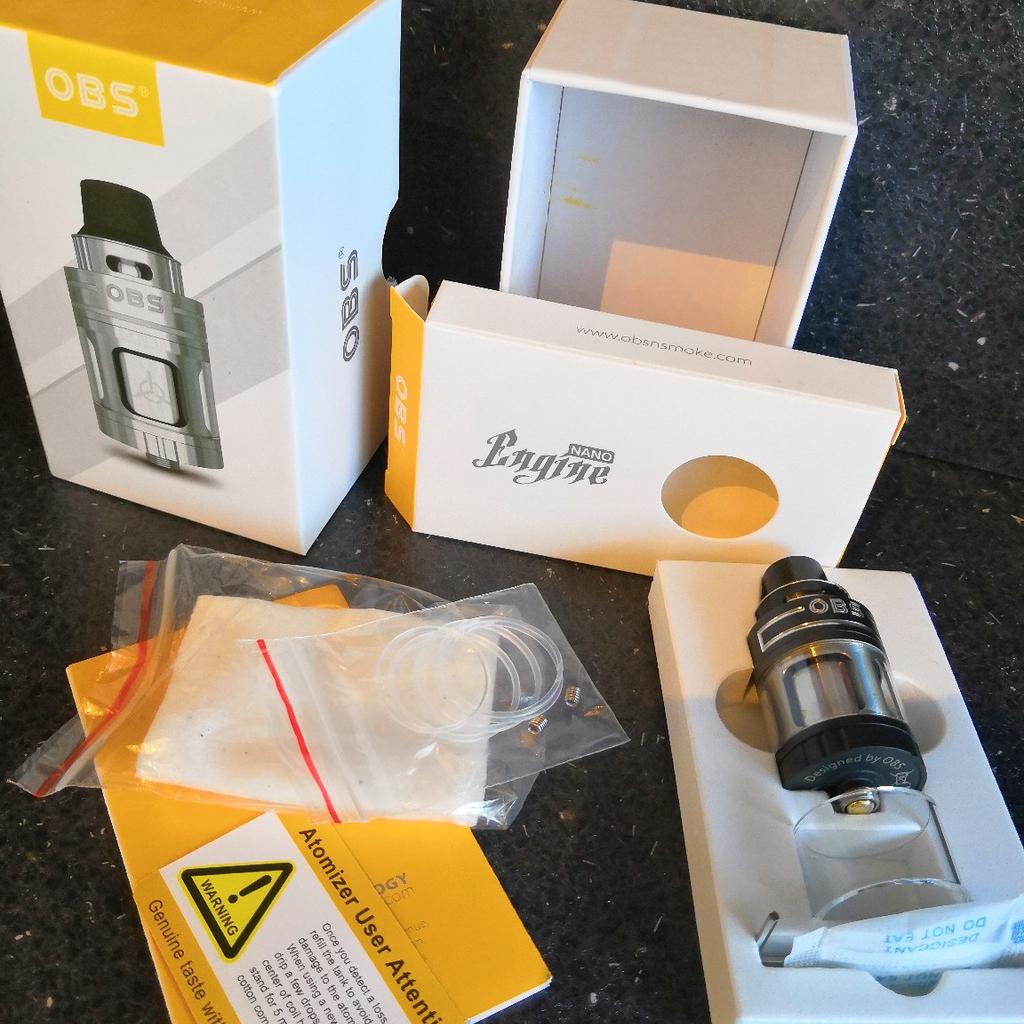 OBS engine nano RTA vape tank in Castle Point for £18.00 for sale | Shpock